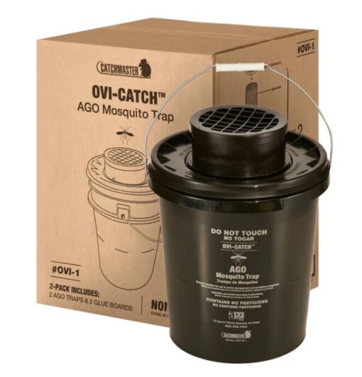 The Catchmaster Ovi-Catch AGO Mosquito Trap with glueboards.